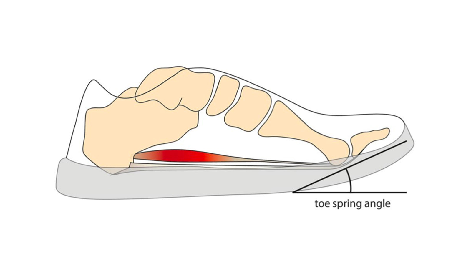Toe-spring = reduced contact surface? - My Foot Function